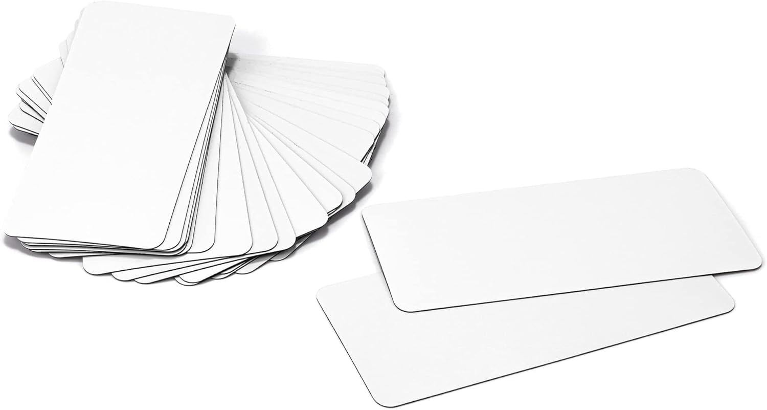 czcpp-Dry Erase Magnetic Labels 2 x 4.5 inch 30 Pieces Magnetic Labels ...