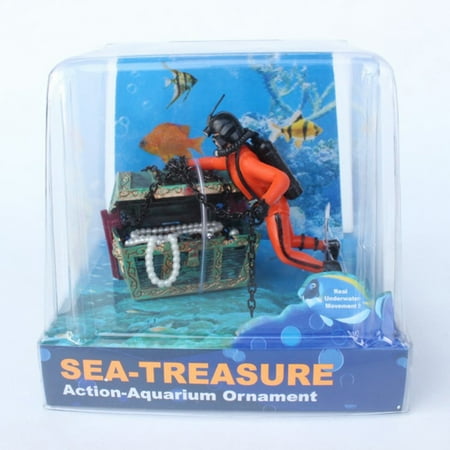 Aquarium Pneumatic Decoration Treasure Hunter Frog Aquarium Pneumatic ...