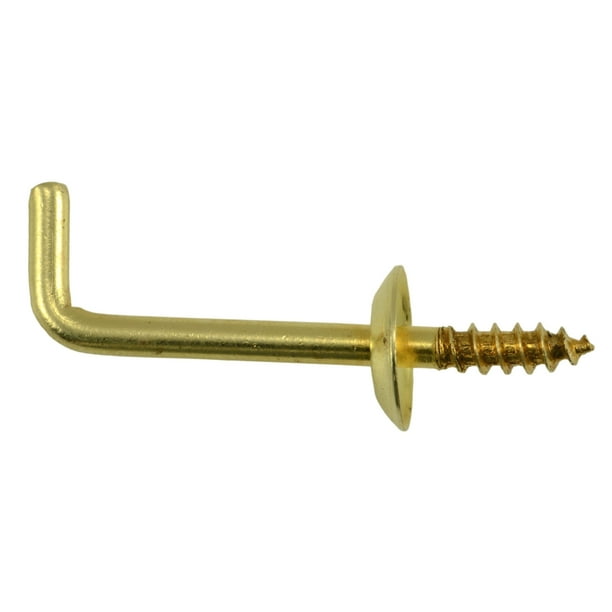 1/8" x 1/2" x 1-1/4" Brass Shoulder Hooks - Walmart.com