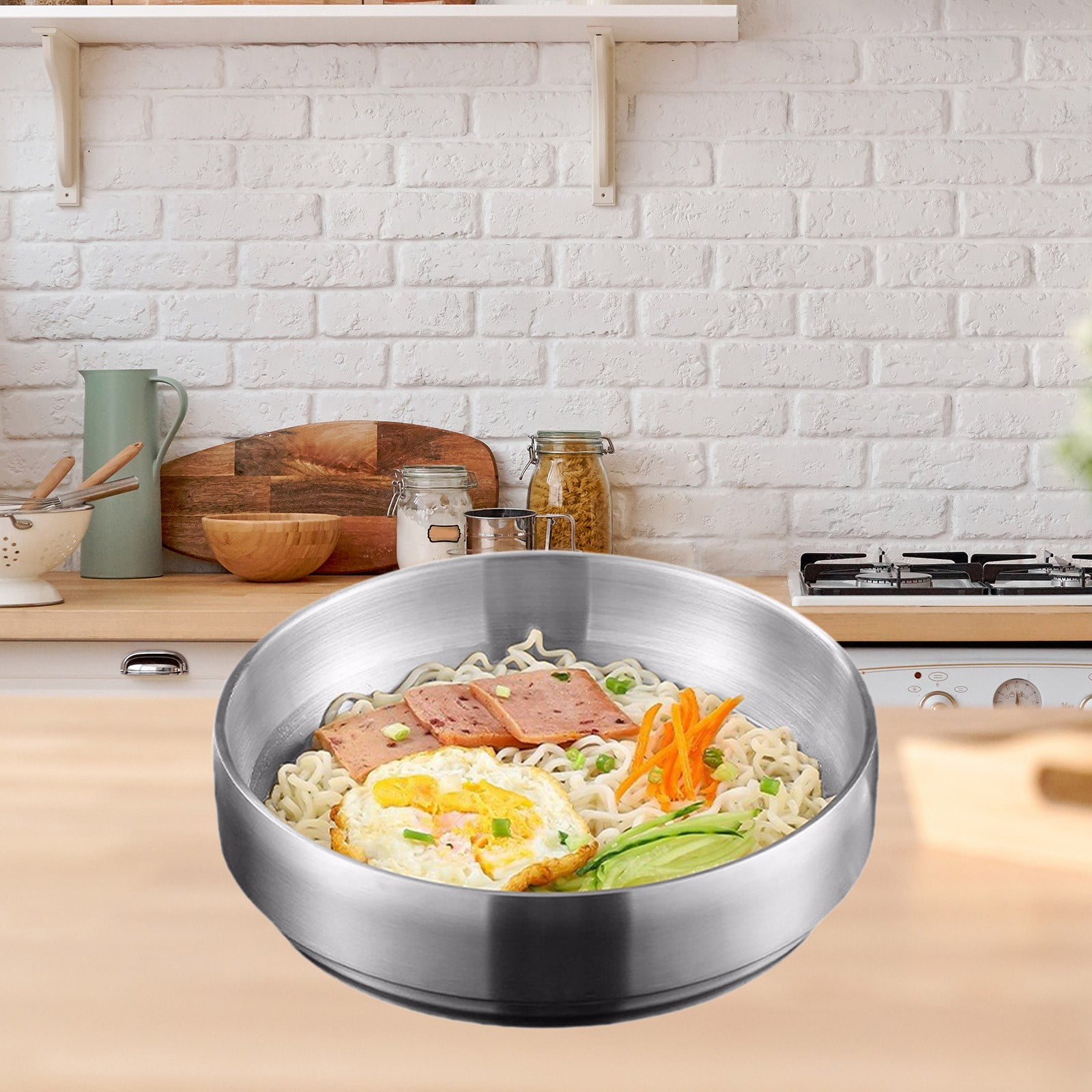 Ramen Bowls Soup Bowls Stainless Steel Serving Bowls Noodles Soba ...