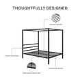 Dhp Heavy Duty Metal Canopy Platform Bed Frame With Headboard No Box