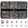DESIGNICE 2026 New Mixed Size Non-Hotfix Crystal Gems for Face,Nail ...