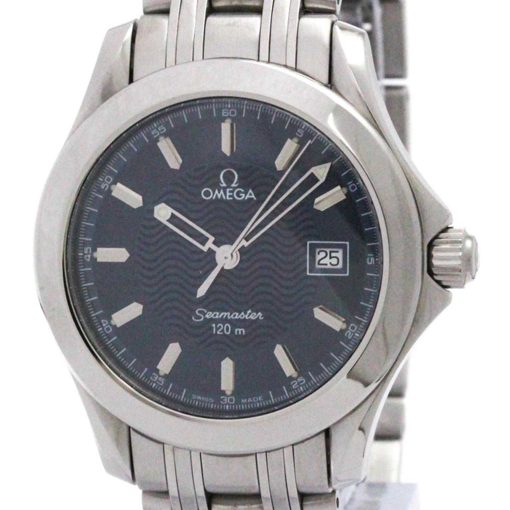Pre-Owned OMEGA Seamaster 120M Steel Quartz Mens Watch 2511.81 Polished ...
