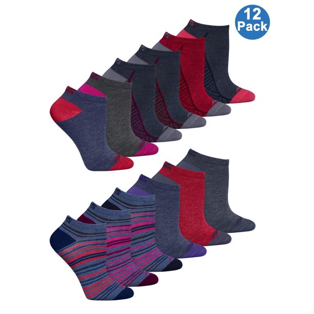 Ladies Color Pulse Sock, 12 Pack - Walmart.com
