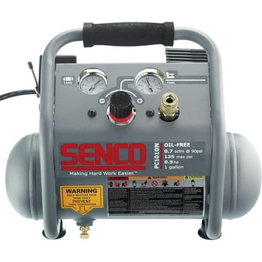 Senco 1 Gallon Ultra-Quiet Portable Air Compressor, .5HP, 125 PSI ...