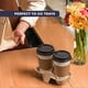 [100 Pack] Pulp Fiber Drink Carrier Tray Biodegradable 2 Cup Container ...