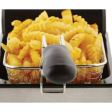 Farberware Kitchen Machine, 4L Dual Deep Fryer with Basket, Stainless ...