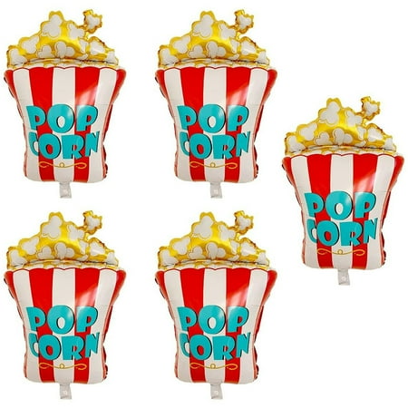 29 x 17 Inch Popcorn Party Balloons Movie Popcorn Balloon Foil Party ...