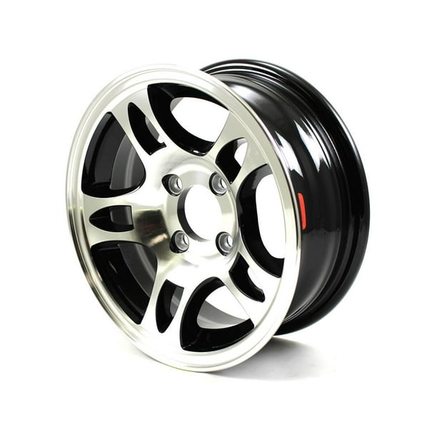 HiSpec Wheel & Tire Aluminum 13 X 5 in Wheel 4-Lug on 4" S5 Trailer ...