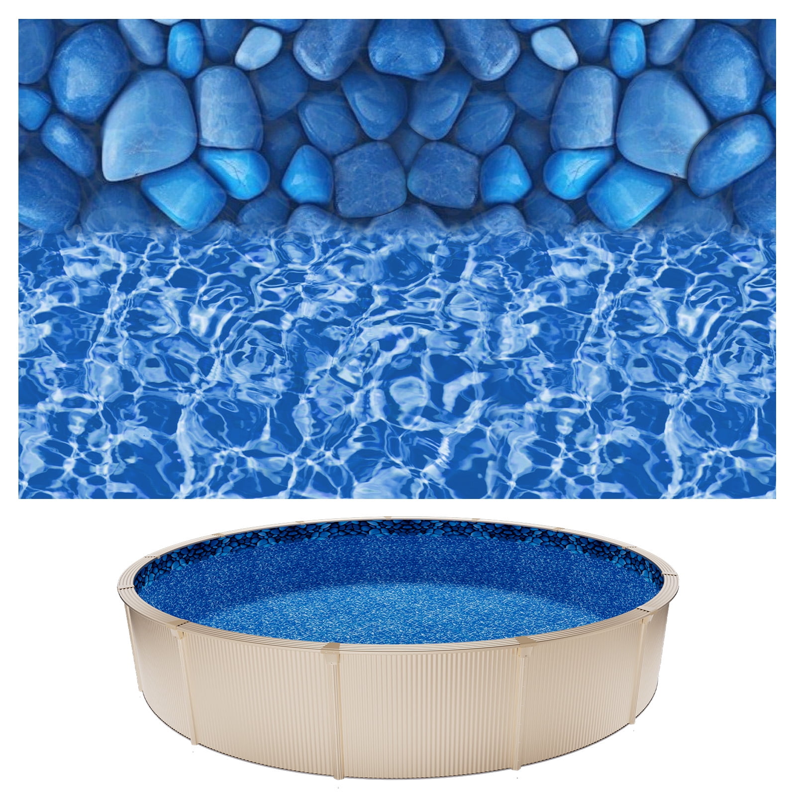 Click here for Vevor 18ft Pool Liner  Round Overlap Swimming Pool... prices
