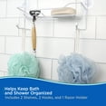 Kenney® Rust-Resistant 2-Tier Hanging Shower Caddy with Suction Cups ...