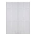 Seabrooke Double 60" x 80" White Vinyl Shaker Style Bifold Door ...