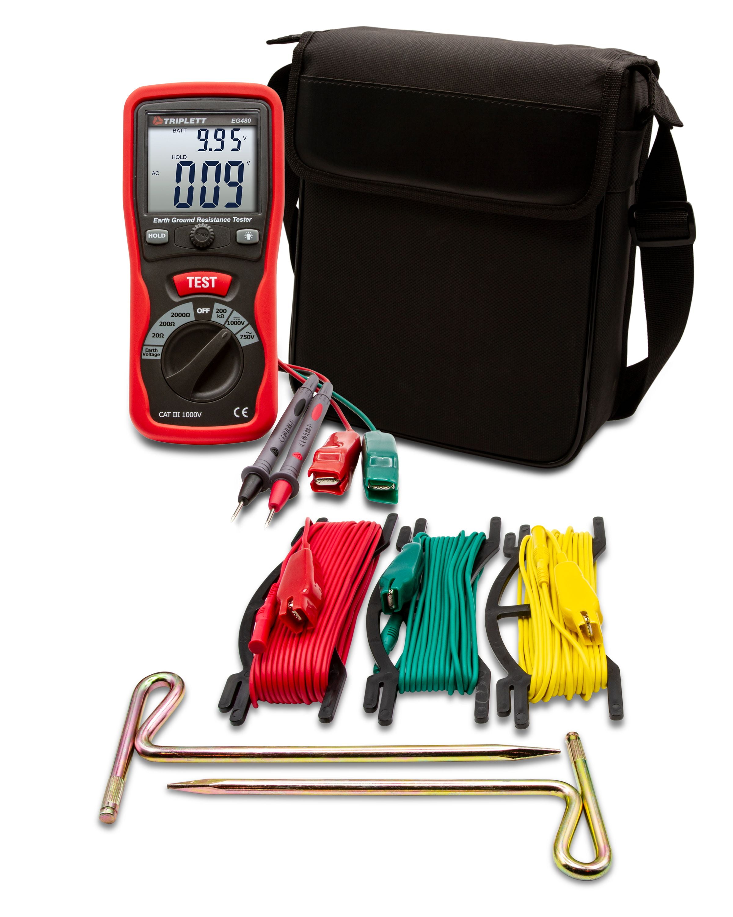 Triplett EG480 Earth Ground Resistance Tester with Certificate of ...