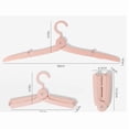 8Pcs Foldable Travel Hangers Portable Non-Slip Clothes Drying Rack ...