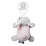 Paci-Snuggie Stuffed Animal with Two Pacifiers, 0-6 months - Bunny ...