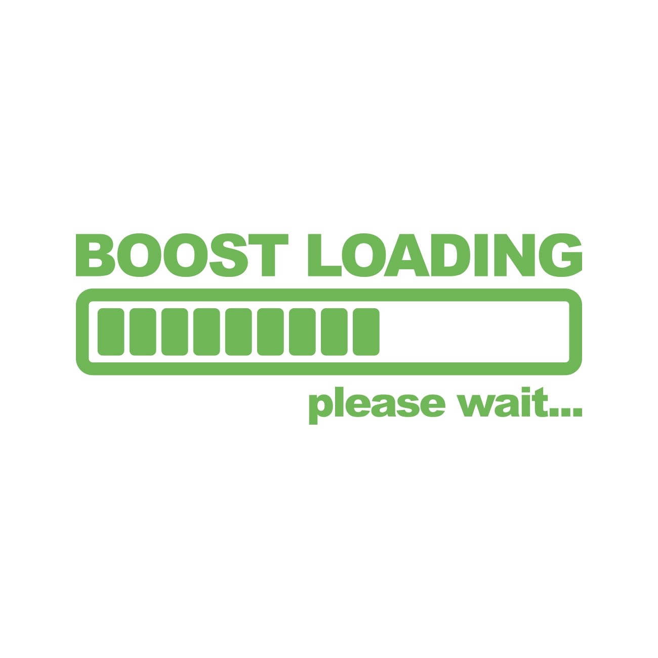Boost Loading Sticker Decal Die Cut - Self Adhesive Vinyl ...