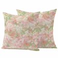 Abstract Watercolor Garden Floral Waterproof Throw Pillow Covers Set of ...