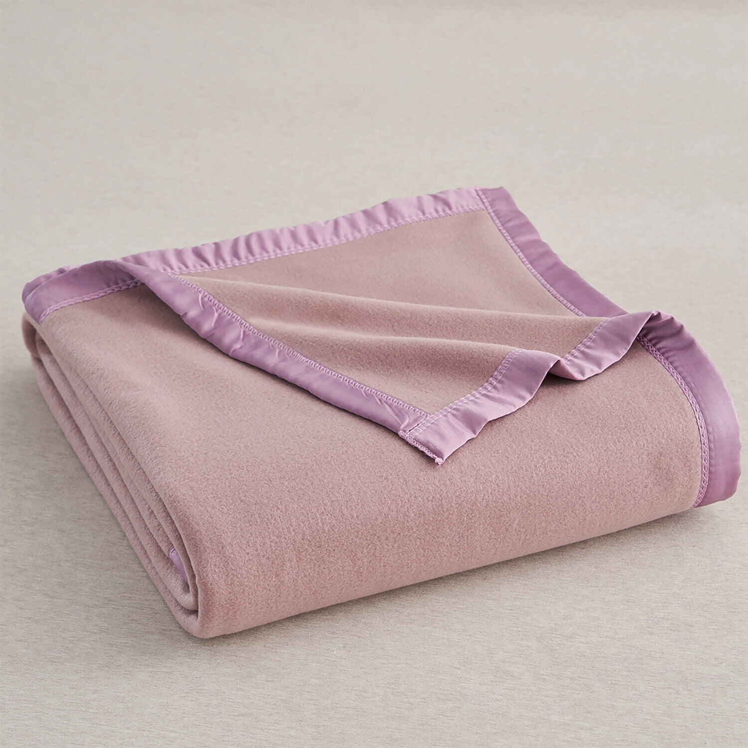 Satin Fleece Blanket Twin Queen King Size Satin Binding Edges - Walmart.com