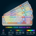 CshidWorld Wireless Gaming Keyboard and Mouse Combo, Dual-Mode 2.4GHz ...