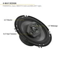 Scosche 6.5" 4-Way Car Audio Speaker Pair – 200W Peak Power – Precision ...