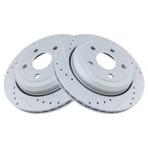 TRQ Rear Brake Rotors Set Vented Fits Select 2011-2021 Dodge Durango ...