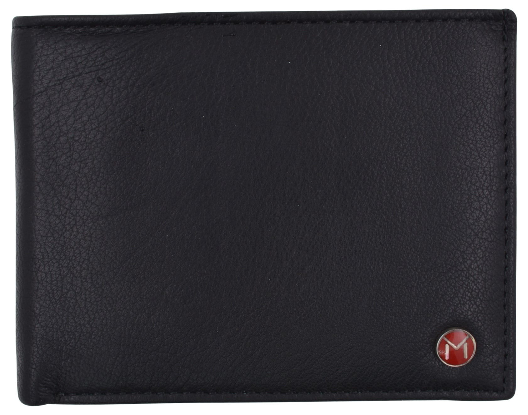 Swiss Marshall Mens Leather RFID Bifold Wallet 2 ID Windows Divided ...