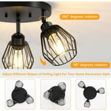 3-Light Kitchen Light Fixtures Ceiling Mount, Adjustable Multi ...