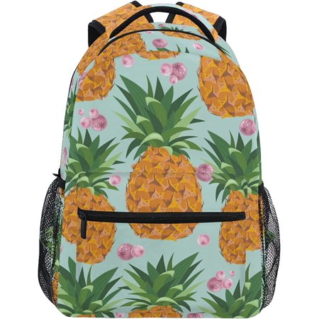 Pineapple and Color Splash School Backpacks Business Travel Hiking ...