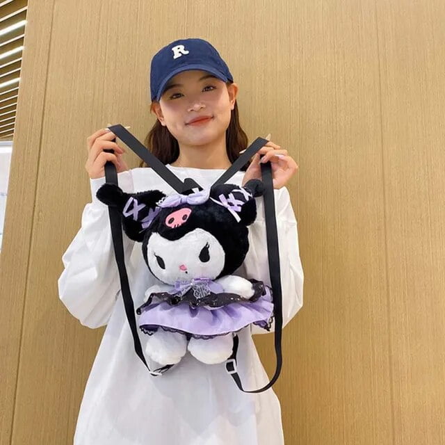 Click here for Plushie Sanrio Bag Plush Kuromi Backpack Kawaii My... prices
