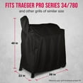Grillman Heavy Duty Grill Cover for Traeger Pro 34 Series, Traeger Pro ...