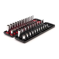 TEKTON 3/8 Inch Drive 6-Point Impact Socket Set with Rails, 24-Piece (8 ...