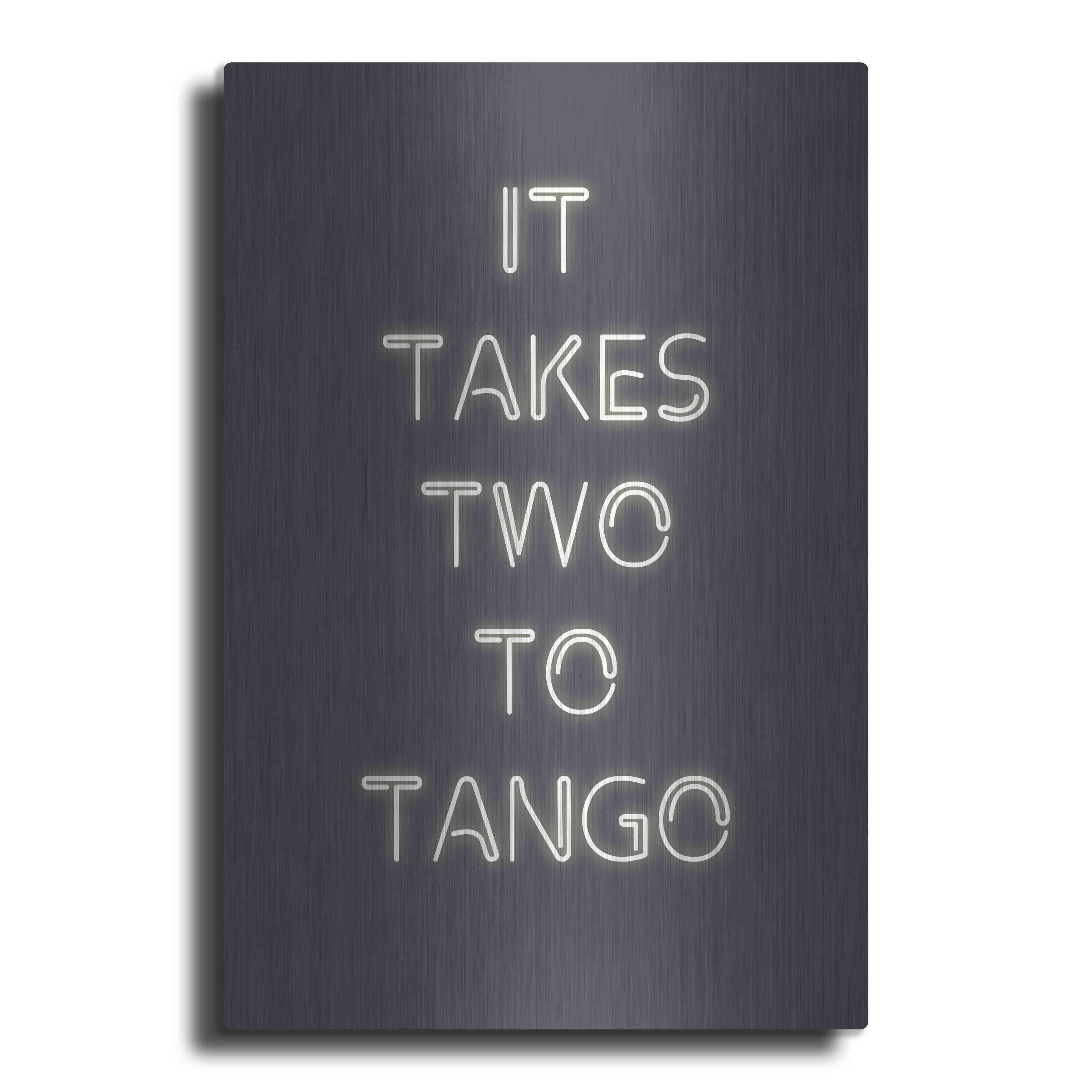Luxe Metal Art 'Two to Tango' by Design Fabrikken, Metal Wall Art, 24 ...