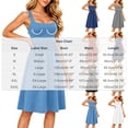 Miluxas Womens Square Neck Sleeveless A Line Midi Dress with Built in ...