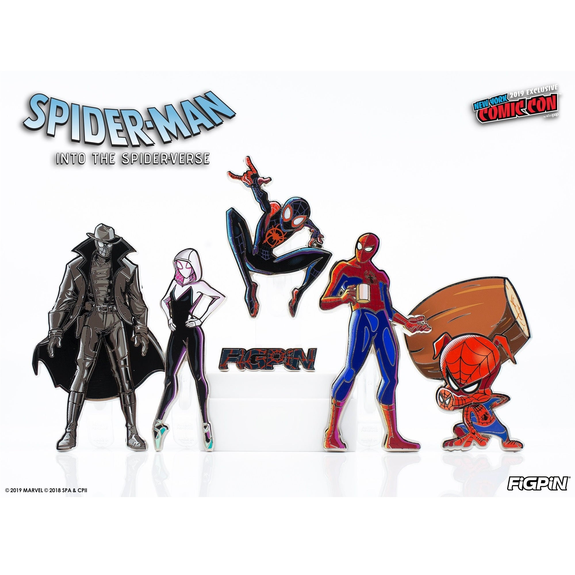 FiGPiN Spiderman Into The Spiderverse Set NYCC 2019 Exclusive - Walmart.com