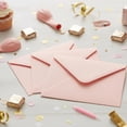 A7 Envelopes 100 Pack pink Envelopes 5x7 V Flap Invitation Envelopes ...
