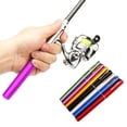 Pocket Collapsible Fishing Rod Reel Combo Mini Pen Fishing Pole Kit ...