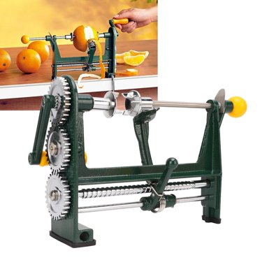 Johnny Apple Peeler with Clamp Base, Stainless Steel Blades, Red Cast ...