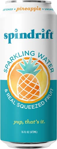 Spindrift Pineapple Sparkling Water, Real Fruit, 16 Nepal | Ubuy