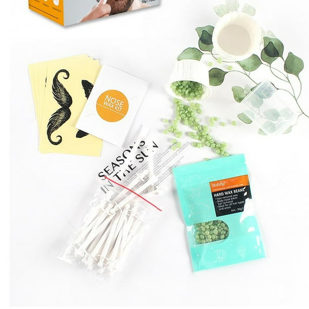 Hottest Nasal Hair Wax Stick Nose Wax Kit Disposable Wax Stick Eyebrows ...