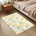 Doormat Bathroom Rugs 16x24in, Spring Floral Yellow Wildflowers Non ...