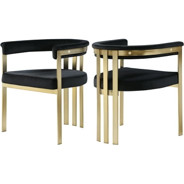 Meridian Furniture Tierra Olive Velvet Dining Chair - Walmart.com