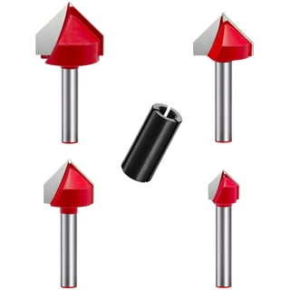 Yonico 45° Chamfer & Bevel Edging Router Bit - 1/2" Shank - 13915 ...