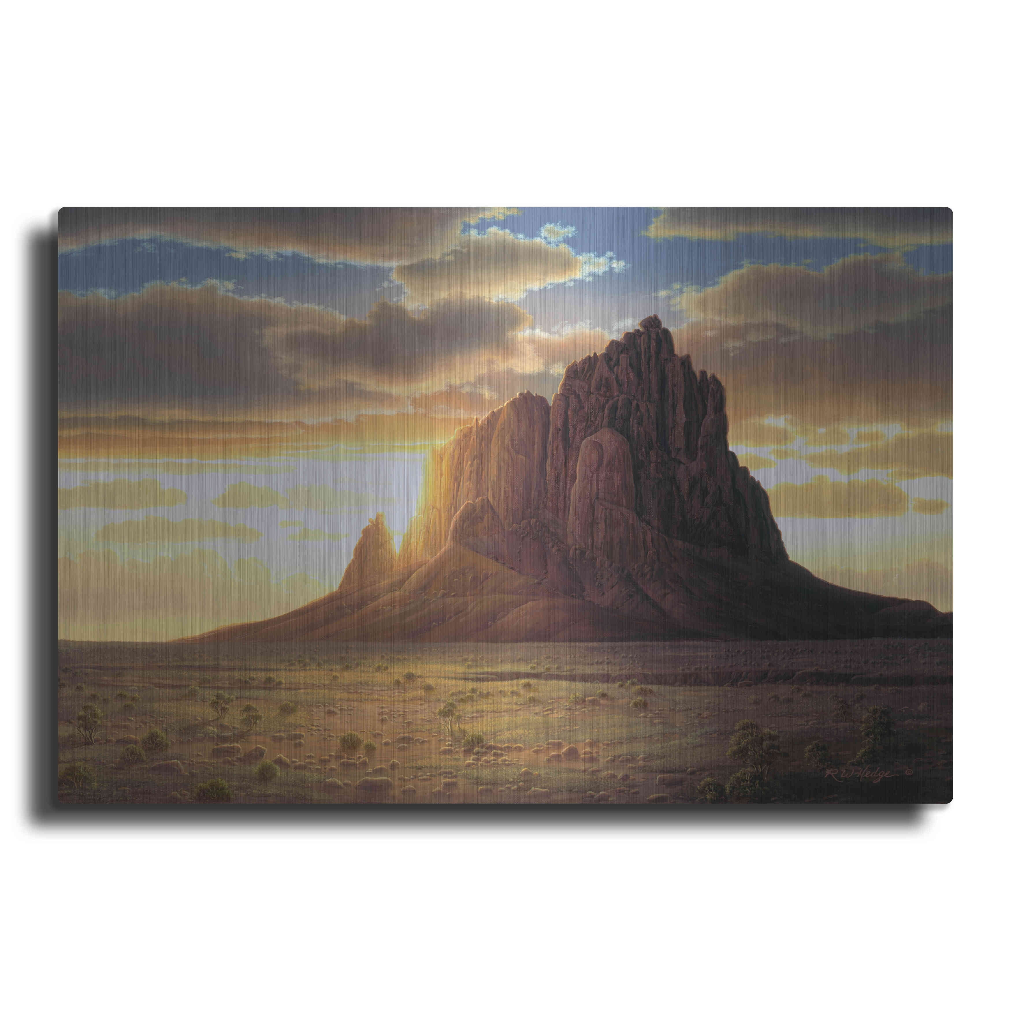 Luxe Metal Art 'Shiprock' by R. Hed, Metal Wall Art, 36"x24" - Walmart.com