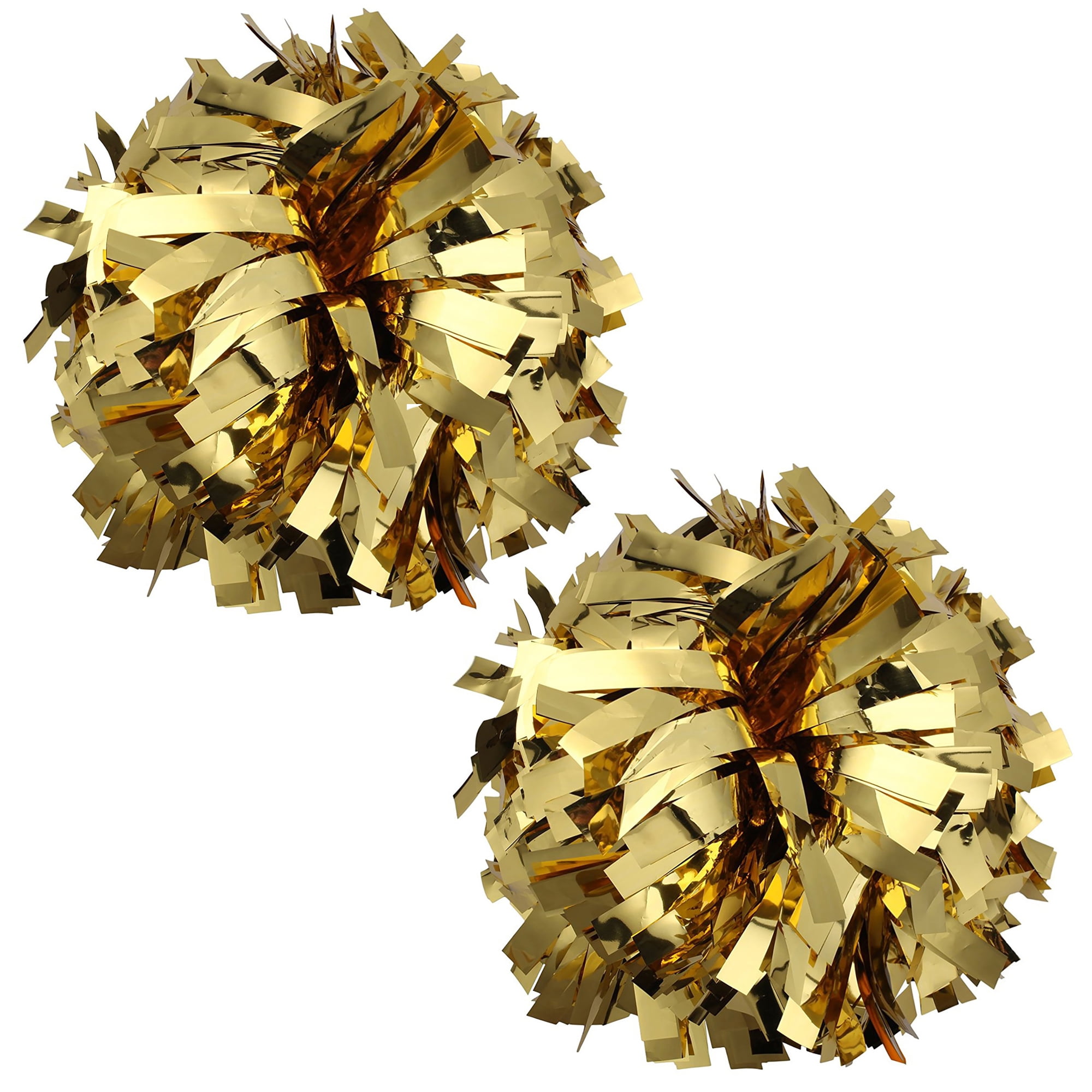 Metallic Cheer Pom Poms Cheerleading Cheerleader Gear 2 pieces one pair ...