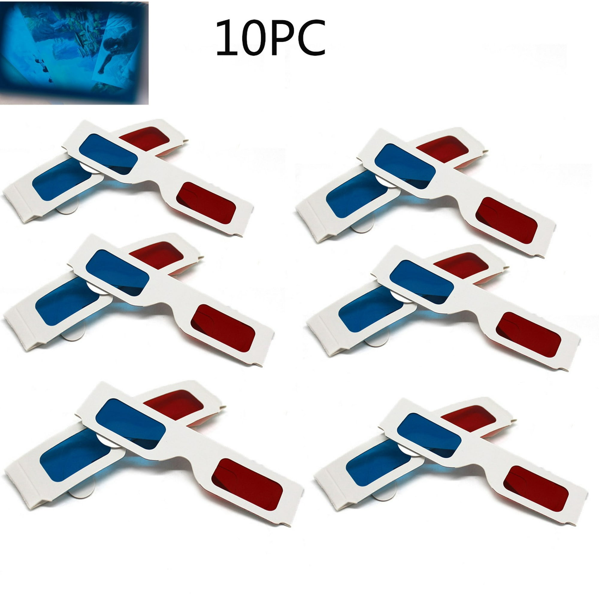 Click here for Wifklsiipg 10x 3d Glasses 3 Dimensional Anaglyph R... prices