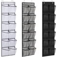 12 Pockets Over the Door Shoe Organizer Large Mesh Pockets With 2 Hooks ...