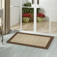 Mainstays Traditional Faux Sisal Olefin Brown Border Indoor Accent Rug ...