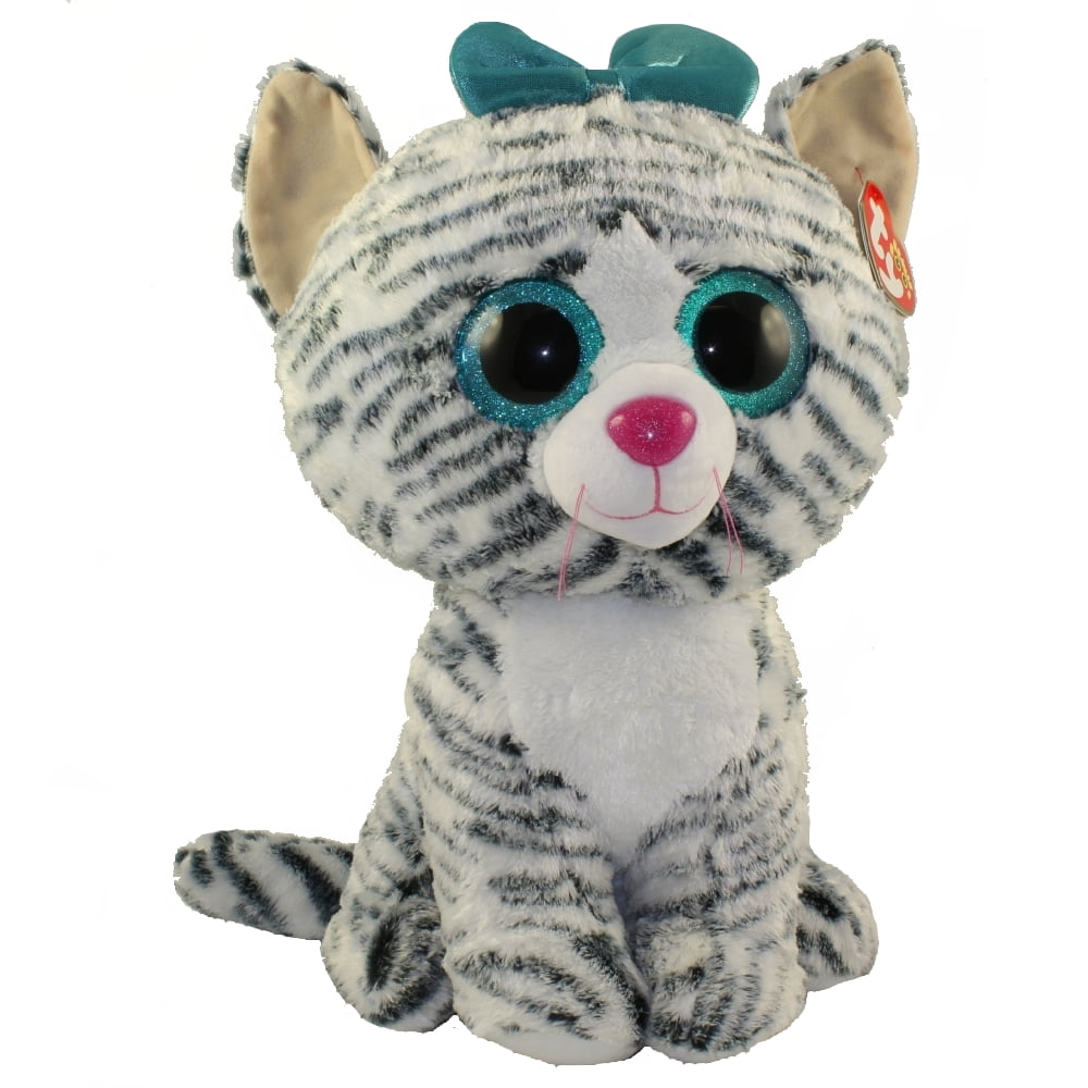 TY Beanie Boos - QUINN the Cat (Glitter Eyes)(LARGE Size - 17 inch ...
