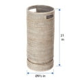 Kouboo La Jolla Rattan Round Handmade Umbrella Holder Freestanding Cane ...