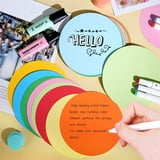 90 Pcs 6 Inch Round Cutouts Paper Dots Circles Assorted Color Round Cut ...